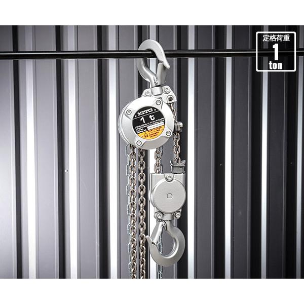 ※予告無く仕様変更、廃番になることがあります。ご注文後に欠品の場合はご連絡させていただきます。●定格荷重(t)：1.00●標準揚程(m)：2.5●フック間最小距離(mm)：360●ロードチェーン(m)：2.5●ハンドチェーン(m)：2.5●...