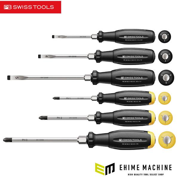 貫通ブレード：打撃エネルギーを先端へ効率伝達（ブルズアイ効果）根元六角：レンチ併用で高トルク投入、固着ネジに有効高性能ブレード材：バネ鋼ベースの特殊合金で高硬度・高弾性SwissGrip EVO：3Kコンポジット素材で高グリップ＆耐薬品性、...