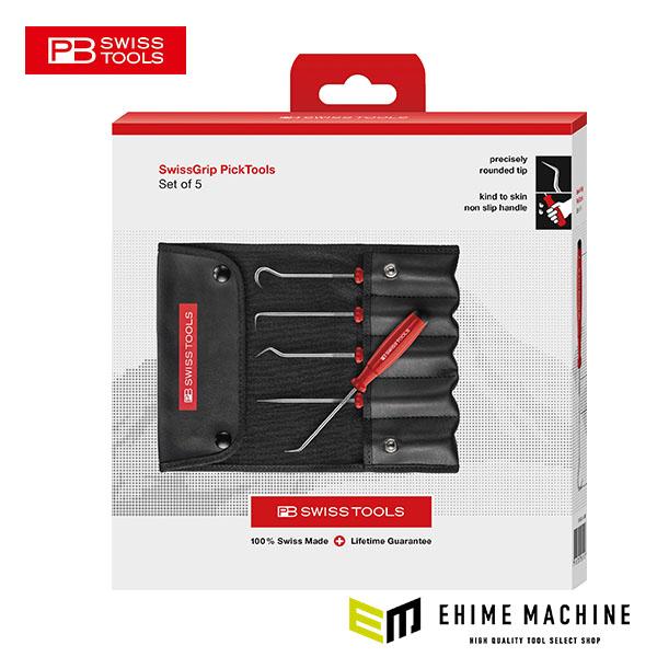 軸根元にローレット加工を施しています。先端が他社に比べて丸みを帯びており、対象物に傷がつき難い工夫もされています。グリップは油のついた手でも滑らないスイスグリップです。カートン入りです。【セット内容/付属品】ピックツール(8675・8676...