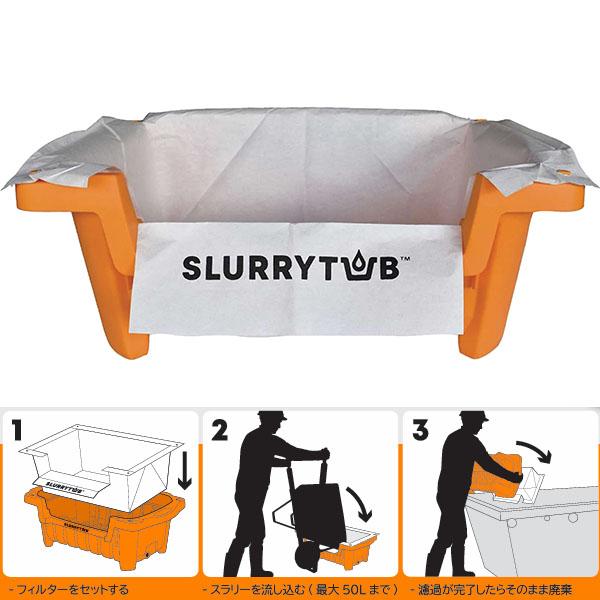 スラリータブ (SLURRYTUB) PFSKIT ポータブルフィルターシステムスターターキットは、現場作業に最適なスターターキットです。高耐久リサイクルポリプロピレン製のバケツに、素早く排水できる設計が施されています。標準20mmの蛇口や...