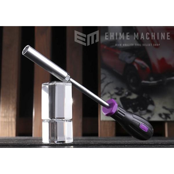 深くて狭い箇所での作業に最適です。スパナで増し締め・緩めができるボルスター付です。【仕様】軸長(mm)：150全長(mm)：250対辺(mm)：10.0軸径(mm)：8根元六角サイズ(mm)：12ドライバータイプ、六角ボルスター付ドライバー...