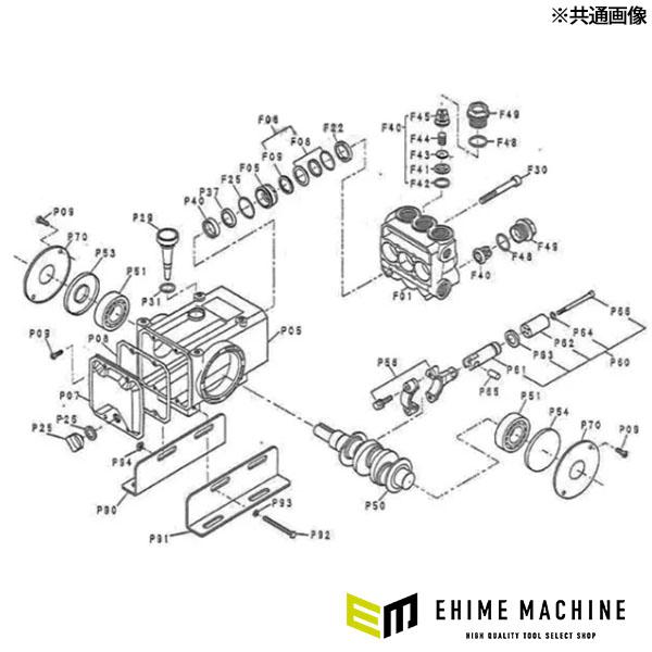 メーカー直送品のため※商品代引き不可※日時指定不可※買い合わせ不可ご選択の場合→キャンセル処理となります（キャンペーンポイント・クーポン等への保証不可）MR-30/MR-50 温水高圧洗浄機に使用されている、プランジャーポンプ RG-313...