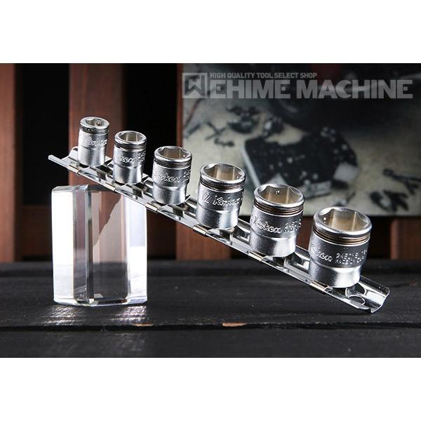 狭い箇所、奥まった箇所の整備作業に最適！ソケット内部にスチールボールを2つ設置し、外したボルトナットをしっかりホールドしてくれる、ko-kenのナットグリップソケットお買い得6個セットです！ステンレスやアルミ、チタンといった、マグネットの利...