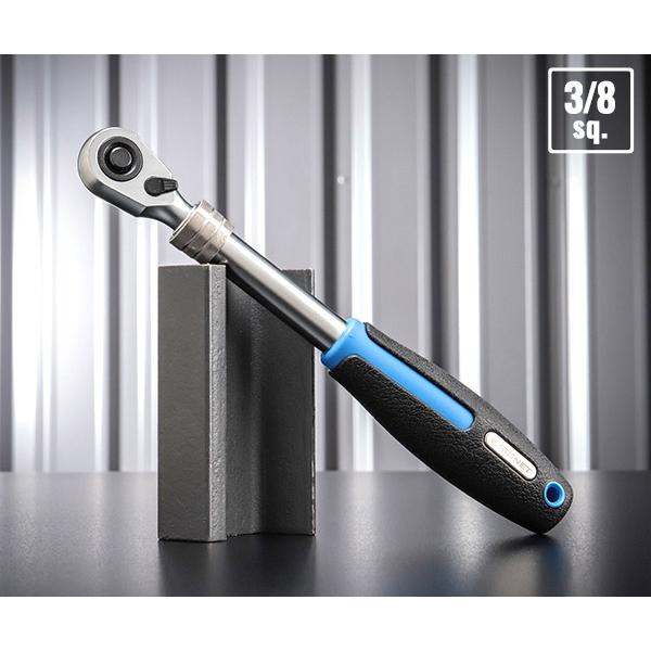 SIGNET（シグネット）12582 は、3/8DR（差込角9.5mm）仕様の伸縮式ラチェットハンドルです。作業環境に合わせて6段階で長さ調整が可能。軽量かつ高トルク対応の設計で、狭所作業から高負荷作業まで幅広く対応します。【特長】・6段階...