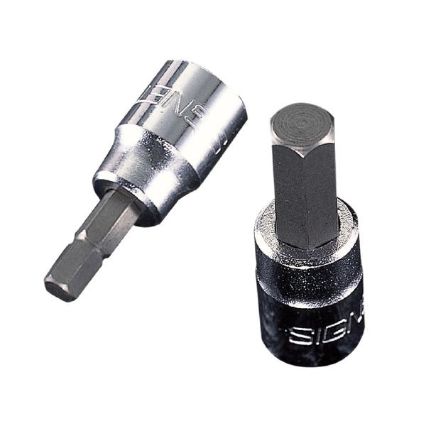 6角キャップスクリュー用のビットソケット。【仕様】差込角(SQ)：3/8サイズ(inch)：3/8全長(L1；mm)：49.5軸長(L2；mm)：24外径(D；mm)：17.5質量(g)：48メーカー名：SIGNET（シグネット）メーカー品...