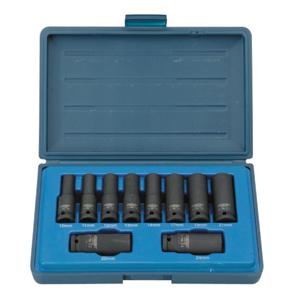 ケース付き。【仕様】差込角(SQ)：1/2【セット内容/付属品】ディープインパクトソケット：10・11・12・13・14・17・19・21・22・24mm(23260・23261・23262・23263・23264・23267・23269・...
