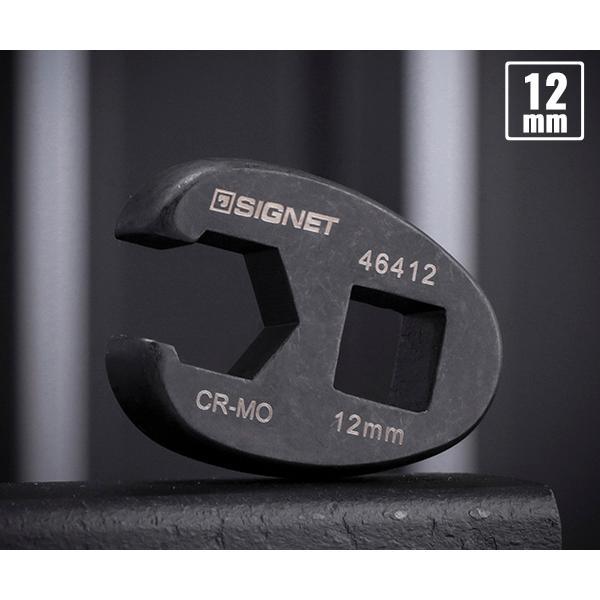 ブレーキ周りの整備に最適。【仕様】差込角(SQ)：3/8サイズ(mm)：12幅(mm)：28全長(mm)：39厚み(mm)：8.5材質：クロームモリブデン※メイン画像は品番46424です。メーカー名：SIGNET（シグネット）メーカー品番：...
