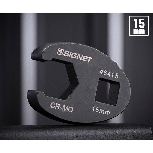 ブレーキ周りの整備に最適。【仕様】差込角(SQ)：3/8サイズ(mm)：15幅(mm)：33全長(mm)：44厚み(mm)：10材質：クロームモリブデン※メイン画像は品番46424です。メーカー名：SIGNET（シグネット）メーカー品番：4...