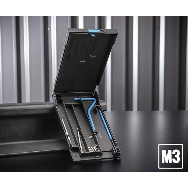 挿入工具や折り取り工具も入ったキット高強度で、温度や腐食に強いステンレスインサートコイルインサートコイルに変えることで強度が増し呼び径も以前と変わりませんインサートコイルの広がる力でネジ内で保持しますアルミ、銅、樹脂等の軟質材用【仕様】ネジ...