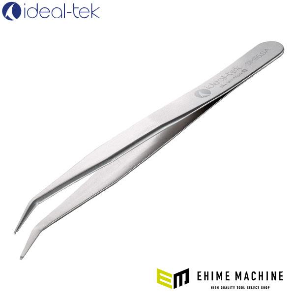 耐酸性・非磁性(80%)・耐腐食性・耐薬品性に優れており、表面実装の作業に最適です。SM115型SMDピンセットは、シリンダー型機器の保持と位置決め用に特別に設計されたピンセットです。　【仕様】型番：SM115形状：曲(25°)・特殊表面処...