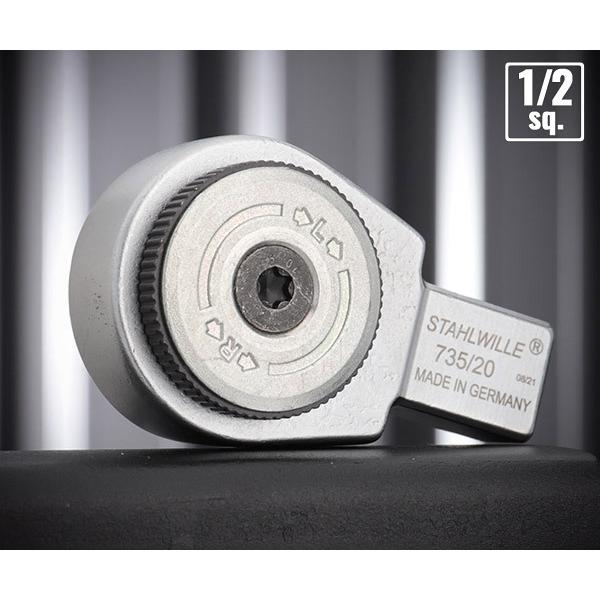 トルクレンチ用の差し替えラチェットヘッド。【仕様】差込角(SQ)：1/2ジョイントサイズ(mm)：14×18ヘッド部幅(b；mm)：43ヘッド部厚み(h；mm)：26ヘッド中心から本体差込部先端までの距離(S；mm)：25最大許容トルク(N...