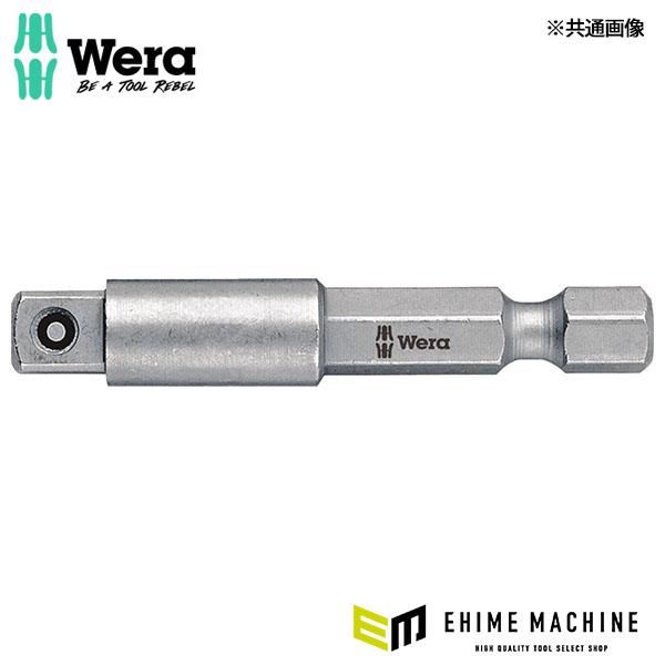 870/4シリーズ。1/4"四角差し込み付き電動工具用ツールアダプター。ロックピン付き。　機械操作ナットスピナーソケット用。　【仕様】四角部差込(inch)：1/4六角部差込(inch)：1/4全長(mm)：100メーカー名：WERA（ヴェ...