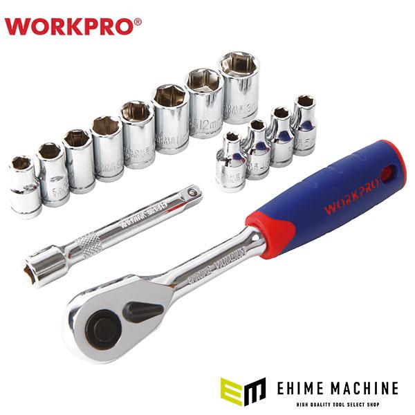 クロムバナジウム鋼のソケットレンチセットです。　DIYや家庭用です。　【仕様】入数：14ドライブ角(インチ)：1/4ラチェットハンドルサイズ(mm)：155セットサイズ(cm)：W25.5×D3.5×H7セット質量(g)：442材質：クロム...