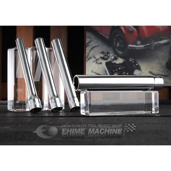 コーケンの9.5sq.エクストラディープソケット4点セットです。6角タイプです。［フラットドライブ］接触部の角を傷めない面接触形状は、ボルト/ナットに接する開口部と、ハンドル類との接合部となる四角の差込角の両方に採用。ボルト/ナットの角を傷...