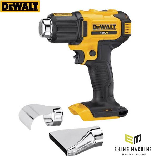 すべてのDEWALT18V XRバッテリーとの互換性があります。２段階の温度設定が可能です。ロックオンスイッチ搭載しています。トリガー誤作動防止ロックオフスイッチを搭載しています。内蔵LED搭載で暗い場所でも快適に操作が可能。　電子配線の収...