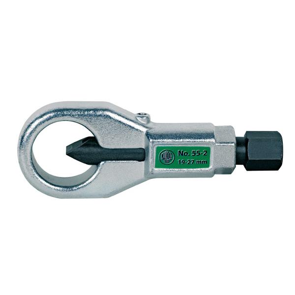 ●対応ナットサイズ(mm)：10-18●許容トルク(N.m)：25●幅(mm)：32●厚み(mm)：14●替刃品番：55-1-M●重量(kg)：0.22●スチール(炭素鋼)ナット専用。●強度区分6までの外せなくなったナットに。