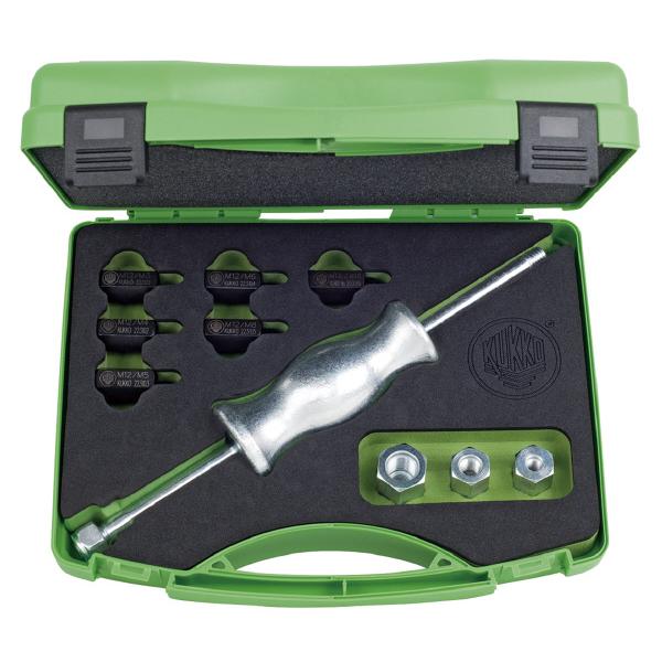 ●スライド幅(mm)：320●ハンマー質量(kg)：0.9●重量(kg)：2●付属品：黒アダプター(M6・M8ｘ1・M10・M10ｘ1・M12ｘ1・M15ｘ1.5)、メッキアダプター(M7・M10・15-16G)※メイン画像は代表画像です。