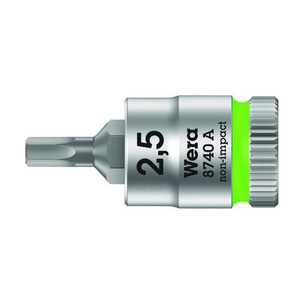 8740 Aシリーズ。1/4インチドライブのビットソケット。サイズに応じて色分けされた「Take it easy」ツールファインダーで必要なツールに簡単かつ迅速にアクセスできます。下端のローレット加工により、手動で使用する際のグリップ力が向...