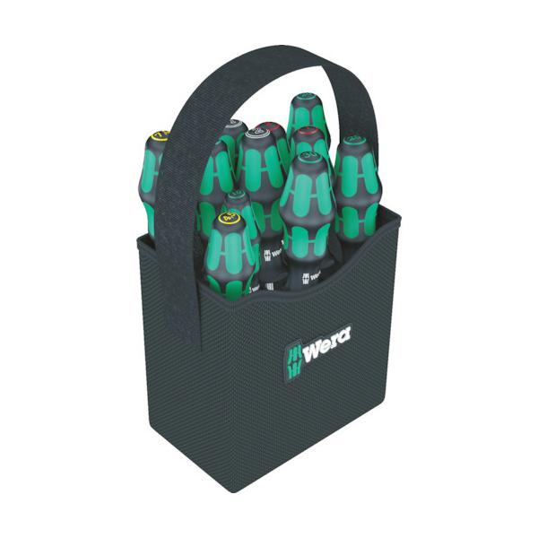 Kraftform 2go 300。クラフトフォームドライバー11本セット。ネジ頭にしっかりとフィットするレーザーチップ。ビットホルダーの複数コンポーネントのクラフトフォームハンドルにより、迅速かつ人間工学に基づいたネジ締めが可能。転がりを...