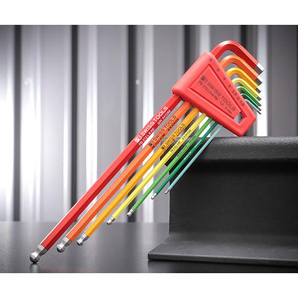 メーカー名：PB Swiss Tools メーカー品番：212.LH-6RB 商品名：212.LH-6RB ボール付ロングレインボーレンチセット(パックナシ JANコード：7610733254293  仕様（個別）：質量(g)：133  特...