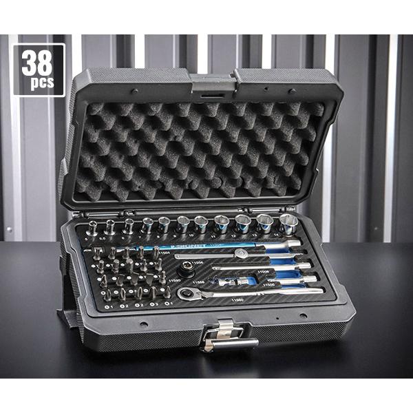 小さなヘッドで、クルマ一台まるごと触りたくなる。1/4DRで始める本格メンテナンスセット。【仕様】メーカー：SIGNET（シグネット）品番：11722JANコード：4712818932942＜共通仕様＞・差込角（DR）：1/4・ソケット全長...