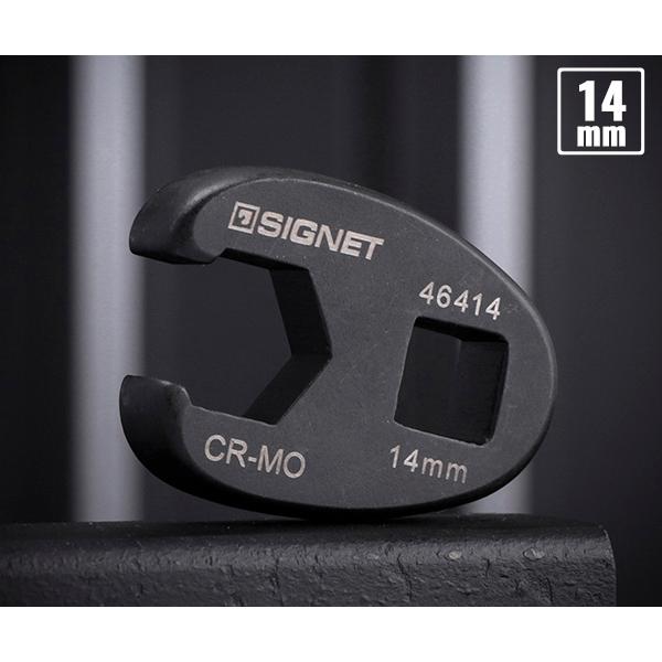 ブレーキ周りの整備に最適。【仕様】差込角(SQ)：3/8サイズ(mm)：14幅(mm)：31全長(mm)：43厚み(mm)：9材質：クロームモリブデン※メイン画像は品番46424です。メーカー名：SIGNET（シグネット）メーカー品番：46...