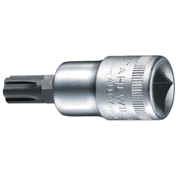 頑丈な圧入式の1/2"SQスプラインビットソケット。【仕様】差込角(SQ；inch)：1/2サイズ：M5全長(L1；mm)：60軸長(L2；mm)：22ソケット部外径(d；mm)：22.7質量(g)：69先端部対辺(mm)：5メーカー名：S...
