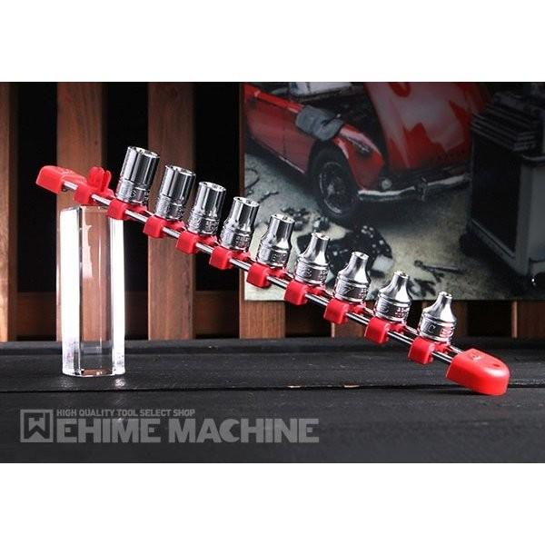 9.5sq.E型トルクスレンチの全サイズをカバーした、使い勝手の良いホルダー付き セットです。 ■型式：TB3E09■メーカー：KTC■セット内容：・B3-E5/B3-E6/B3-E7/B3-E8/B3-E10/B3-E11/B3-E12/...