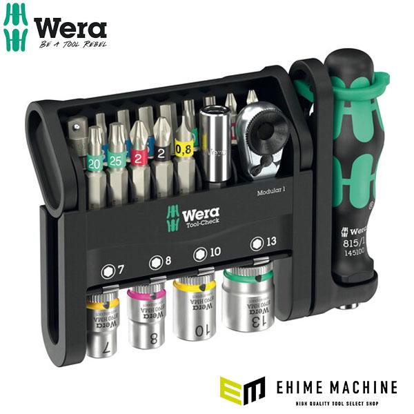 ヴェラ (WERA) 049000 ツールチェック モジュラー 1 は、21点を収めたコンパクトツールセットです。ラチェット、ビット、ソケットをひとつにまとめ、手動・電動工具の両方に対応。BiTorsionビットは長寿命で、色分けシステムに...