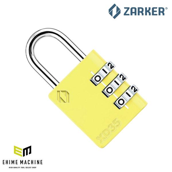 メーカー名：ZARKER（ザーカー） メーカー品番：XD35−Y 商品名：XD35−Y コンビネーション南京錠 黄色/ブリスター JANコード：8809224300666  仕様 ●本体サイズ(mm)：W33×L13×H62 ●ツル径(mm...