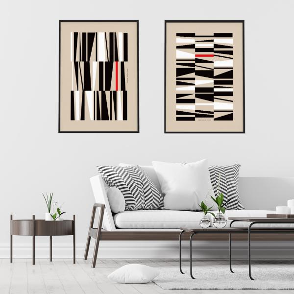 名言ポスタージオメトリック06 縦ライン　KEEP MOVING FORWARD.ジオメトリック07 横ライン　FOLLOW YOUR HEART.--------------ポスターデザインは、E.hinaのオリジナルデザインを中心に海外...