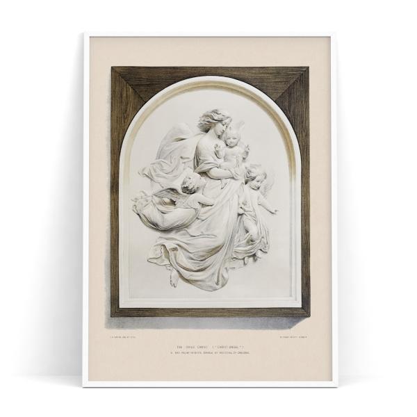 19世紀 マシュー・ディグビー・ワイアット によって描かれたキリストの可愛らしいイラストです。The CHILD CHRIST "CHRIST ENGEL"とフランス語表記でタイトルがついています。子供のあどけなさと清らかさがうまく表現され...