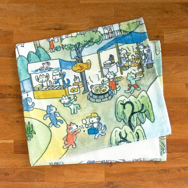 大人気絵本「11ぴきのねこ」シリーズのフェイスタオルです。フェイスタオルは洗顔や手洗い、バスタイムなど生活にかかせない必需品！　毎日使うものだからこそ、お気に入りの柄でHAPPYな気持ちになりたいですよね。こちらのタオルは絵巻えほん『11ぴ...