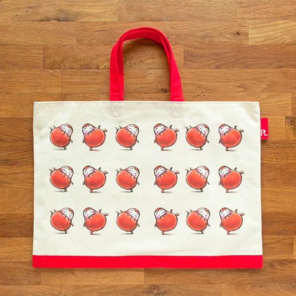 赤ちゃんに大人気のファーストブック 『だるまさんが』が絵本ナビオリジナルのトートバッグになりました！こちらが表側。「だ る ま さ ん が」とだるまさんがゆらゆら揺れているシーンは、「次に何が起こるのかな……？」と、絵本の中でページをめくる...