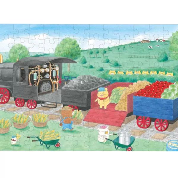工藤ノリコさんの大人気絵本「ノラネコぐんだん」シリーズより、『ノラネコぐんだん きしゃぽっぽ』の名シーンがパズルになりました。パズル完成後は専用パネル（別売）に入れて飾れます。パズル108ピース、糊、ヘラ入り。専用パネルは別売。【サイズ】パ...
