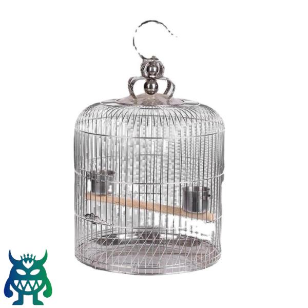 ステンレス鋼のインコ鳥かごハンギングバードケージ小さなオウムカナリアインコフィンチコンゴウインコオカメインコ用スタンド付き鳥かご?ケージ バード用品ステ