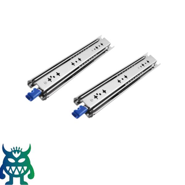 ●【ヘビーデューティー引き出しスライド】高密度金属素材製、幅53mm、厚さ2mm、耐荷重120kgまで。 丈夫で安定、防錆性があり、複雑で過酷な屋外環境に適しています。●【スライドレールは取り外し可能】全開閉状態では、回転ハンドルのロック・...