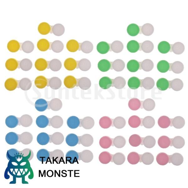 説明: （左右用）手紙ボックス、ノー混乱、ない混乱にマーク。 ポケットサイズ、持ち運びが容易と旅行/家庭での使用。 クリーンでクリアなそれらを維持し、コンタクトレンズを格納し、浸漬のために役に立ちます。 高品質のプラスチック材料。  QTY...