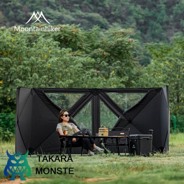 【ワンタッチポップアップ仕様】パネルの中心部を引っ張るだけで簡単に展開できます。【圧迫感を感じさせないプライベートスペース】アウトドアや防災用途に最適な4面構成のウィンドスクリーン。折りたたみ式で簡単にコンパクト収納でき、持ち運びにも便利で...