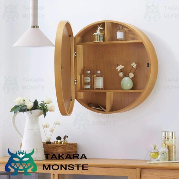 バスルームラウンドミラーキャビネットは、家庭、バスルーム、化粧台に最適です。バニティ、バスタブ、トイレ、バニティに組み立てることができ、スペースを節約し、追加の収納スペースを提供します。取り付けの際は、左右の扉を開けて自由に切り替えることが...