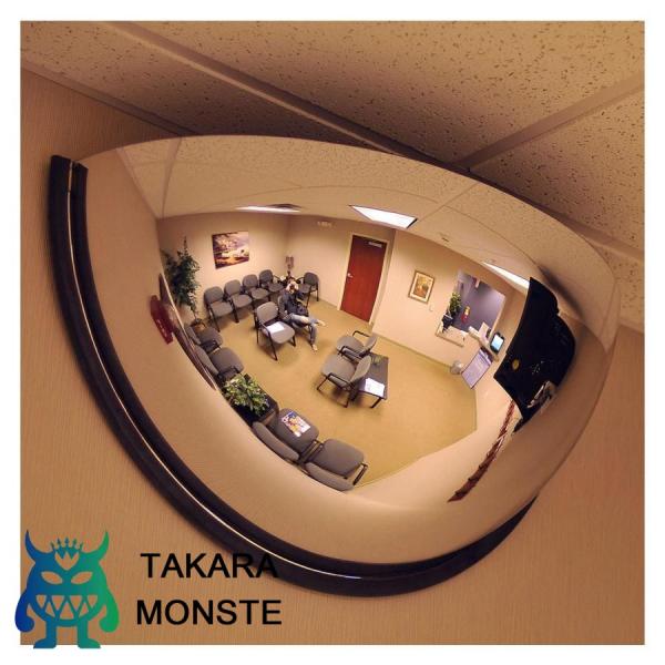 【安全ミラーの素材】高品質で環境にやさしいアクリル広角凸鏡、鮮明な視界と広い視界を備えた180°の画像は、鮮明で明るい画像を反射することができます。【道路反射鏡使い方】ガレージミラーは、T字路での衝突を防ぐために、壁や天井、または角の周りに...