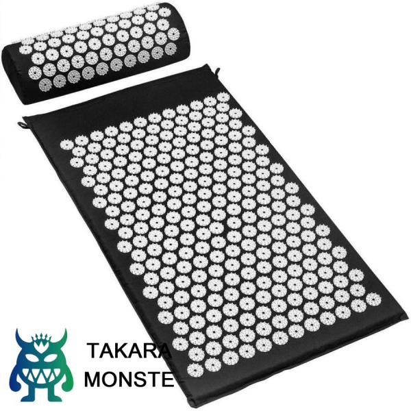 就寝前に使用を改善する残り性のある泡マットは分にあなたの、と異なり多くマットのみカバー背中、このセットは枕ネックとよりホックためツボでカバー疼痛緩和。マッサージクッションや首枕 - 指圧マッサージマットは、筋肉の緊張を解放する、綿100％と...