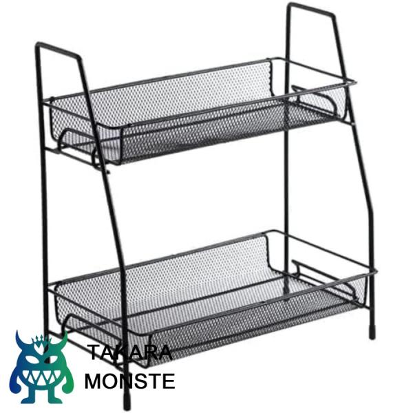 1、2層スペースは、より多くのものを収納し、スペースを節約し、スペースの使用を増やし、家をよりきれいにすることができます2、キッチンには調味料、壺、スプーン、食器を収納し、キッチンのスペースを節約してキレイに美しくし、スペースの利用率を高め...