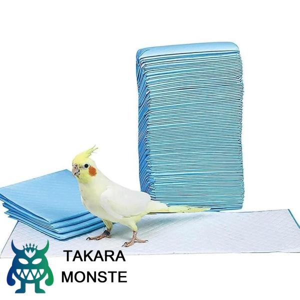 小鳥用シーツ 100枚セット ペットシーツ 超吸収 抗菌 消臭 鳥用 新聞紙 防水シーツ ゲージ インコ とりかご 文鳥 セキセイインコ 漏れ防止 速乾設計 トイ
