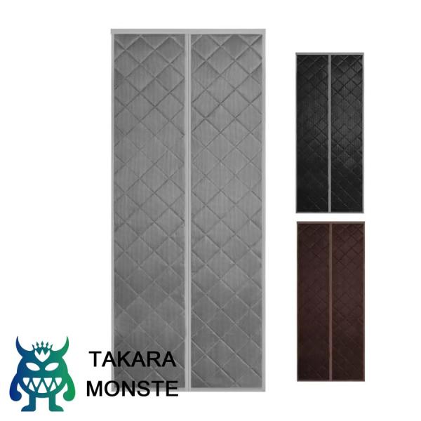 ??【サイズ】 :幅70cm*丈190cm 【セット内容】：断熱カーテン1枚+マジックテープ1本 　【素材】：オックスフォード生地+綿+磁気ストリップ 断熱ドアカーテンは耐候性オックスフォード生地で作られており、風、雨、ほこりを防ぐのに効果...