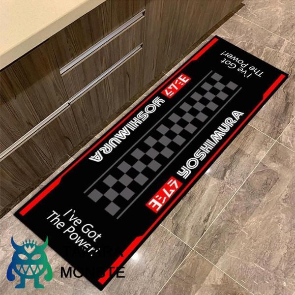 材質：純綿，油と水の吸収: この軽量バイク用パーキング マットは、滑りにくく、耐摩耗性があり、油、液体、潤滑剤、水などの液体をマットに閉じ込めて床を清潔に保ちます。ユニークなデザイン: クールなオートバイ レース スタイルを強調し、さまざま...