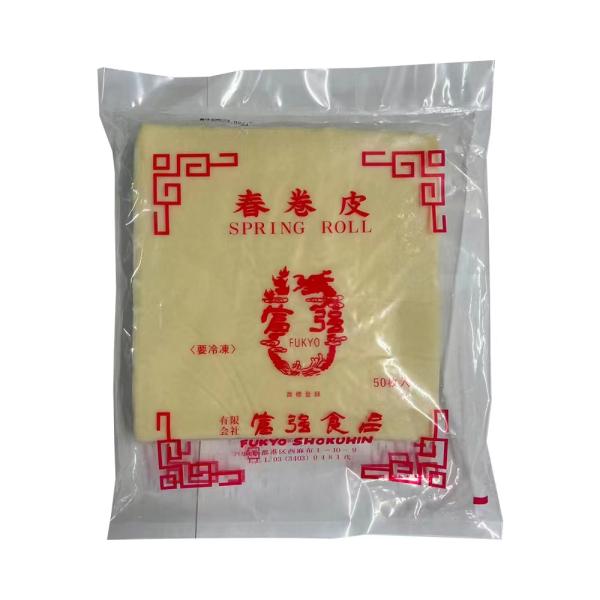 原材料/商品内容：小麦粉・食塩・PH調整剤・植物油・増粘剤(アルギン酸)・原料の一部に小麦、大豆を含む原産国名：日本商品説明：ご家庭で手造りの春巻きやサモサ、パイ包み風のお料理などをお楽しみください。卵白や酒精を使っていない春巻きの皮です