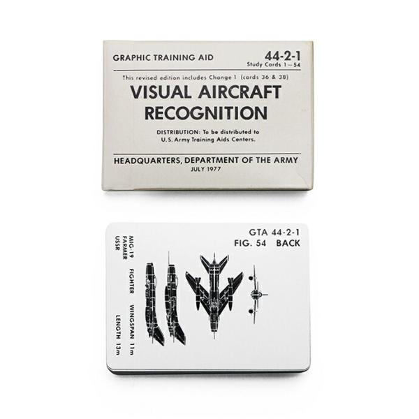 U.S.ARMY / Visual Aircraft Recognition Cards（70s デッドストック 航空機識別認識用カード）