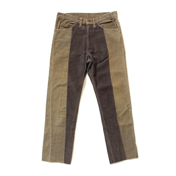 父の日 ギフト Hexico(ヘキシコ)/ Deformer Pants - Ex. U.S. Corduroy リメイクコーデュロイパンツ - 33 ベージュ