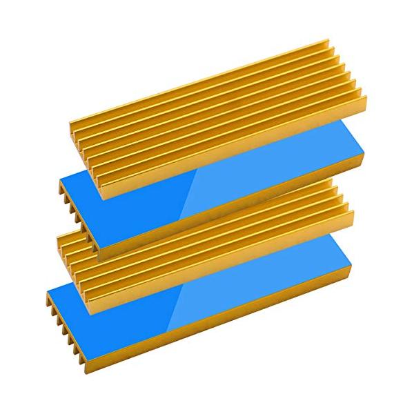 ※併売のため、在庫切れの際はご了承ください。発送委託により倉庫業者がお届けする場合がございます※Tuloka 4個 ヒートシンク 導熱接着シート4pcs付き 熱暴走対策 冷却ラジエーターフィン 回路基板 LEDアンプに適用 アルミニウム 7...